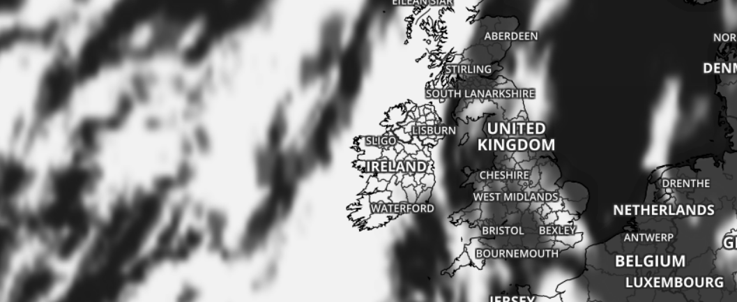 Forecast cloud cover map - Real Weather - Accurate UK Weather Forecasts