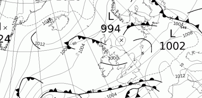 Metoffice Fax Charts - Real Weather - Accurate UK Weather Forecasts