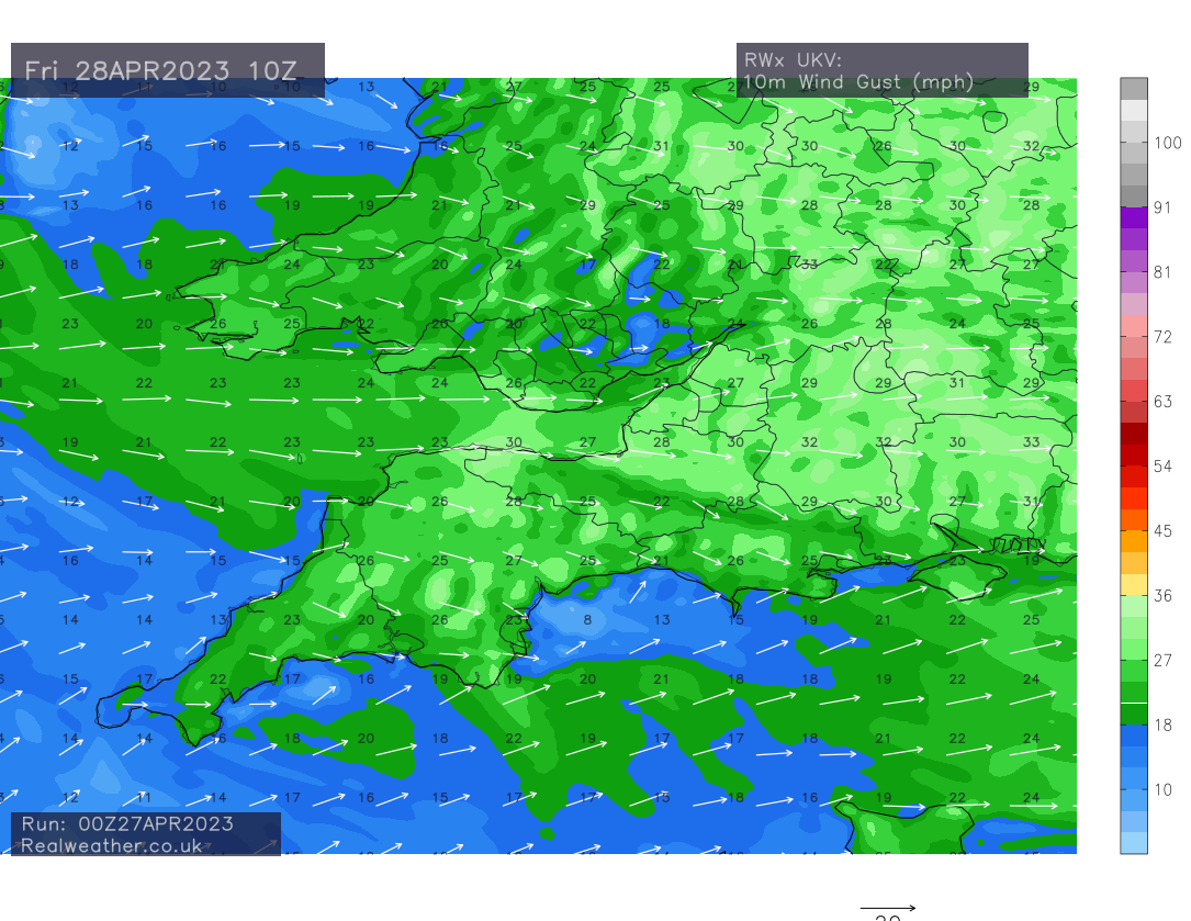UKV South-West England - Real Weather - Accurate UK Weather Forecasts