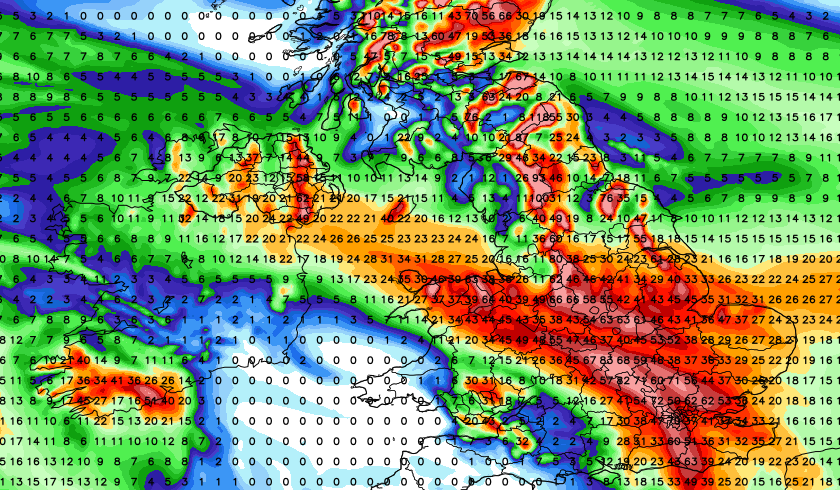 RWx High-res Total Rainfall - Real Weather - Accurate UK Weather Forecasts